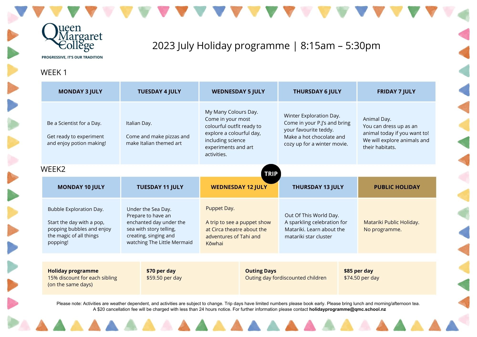 Holiday Programme
