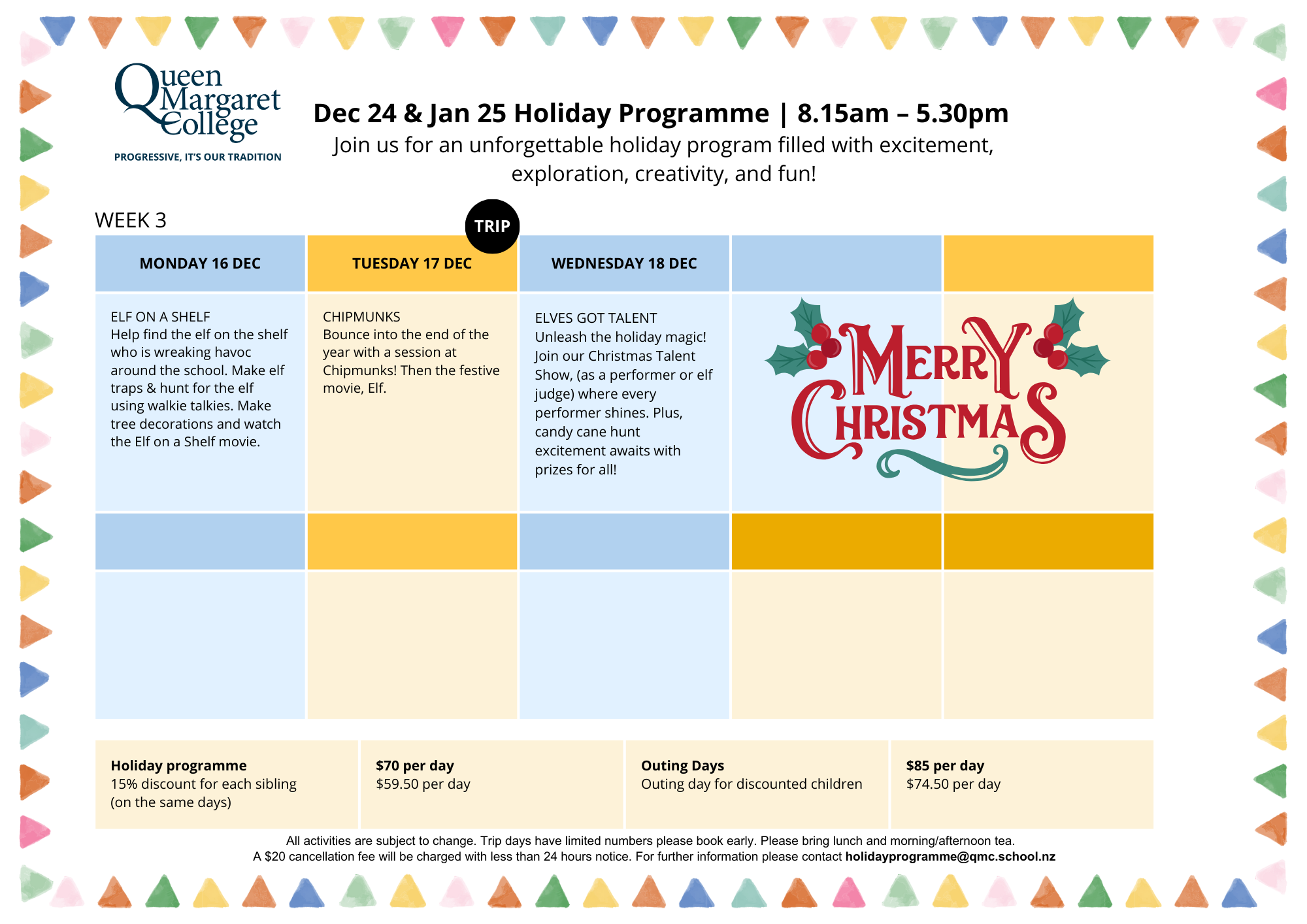 After-school & holiday programmes